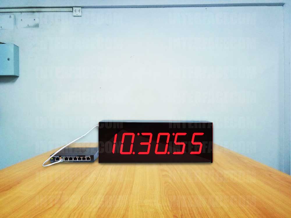 INTERFACECOM : DIGITAL CLOCK POE ( POWER OVER ETHERNET ), นาฬิกา ...