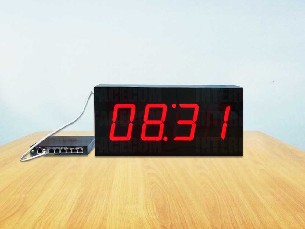 นาฬิกา Digital clock POE ( Power over ethernet )