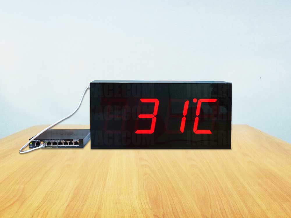 INTERFACECOM : DIGITAL CLOCK POE ( POWER OVER ETHERNET ), นาฬิกา ...