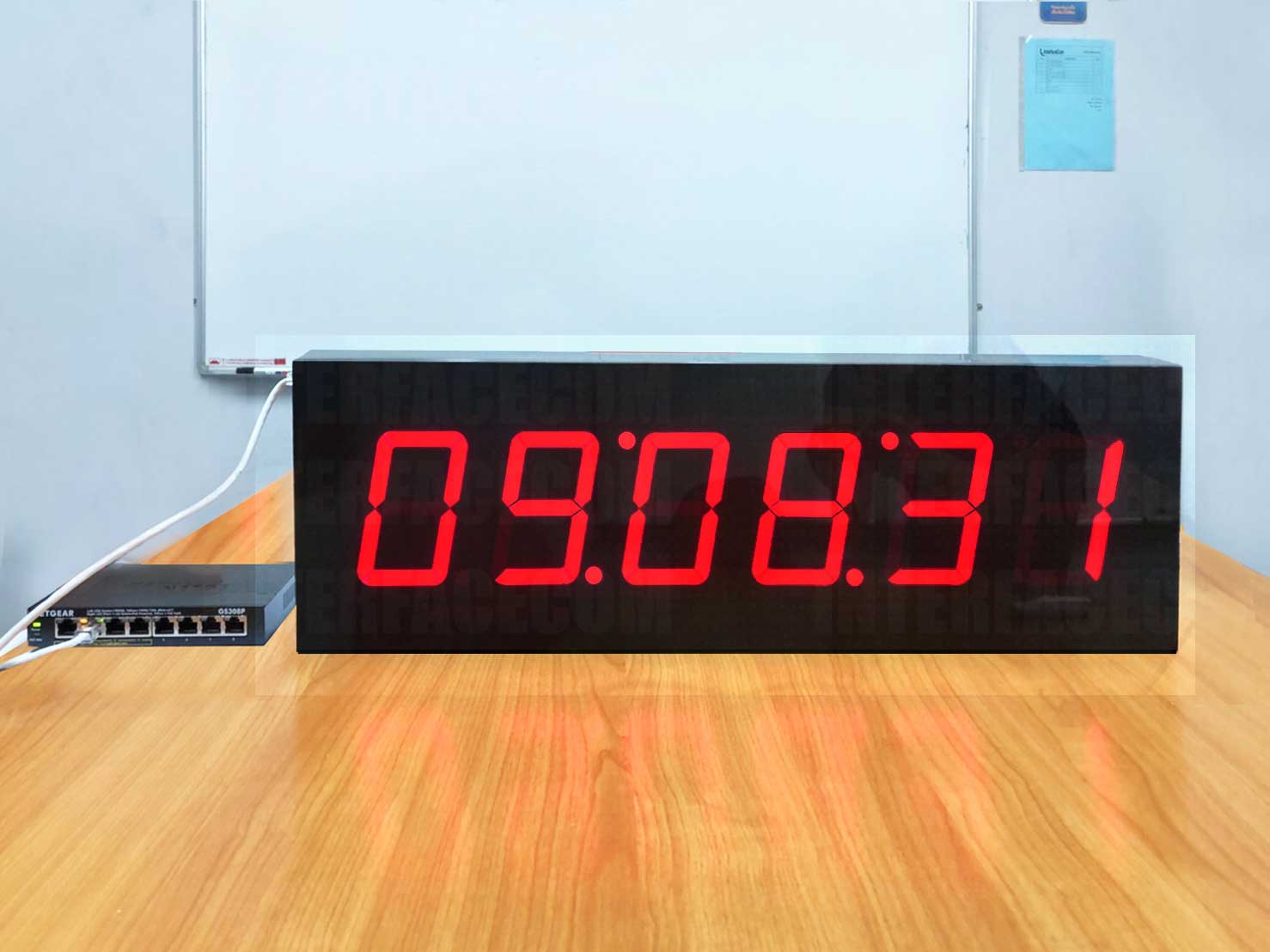 INTERFACECOM : DIGITAL CLOCK POE ( POWER OVER ETHERNET ), นาฬิกา ...